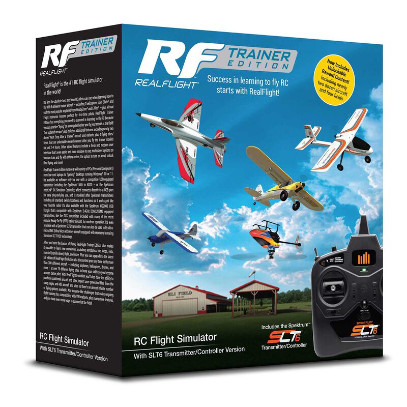RealFlight Trainer Edition RC Flight Simulator with SLT6 Transmitter ...