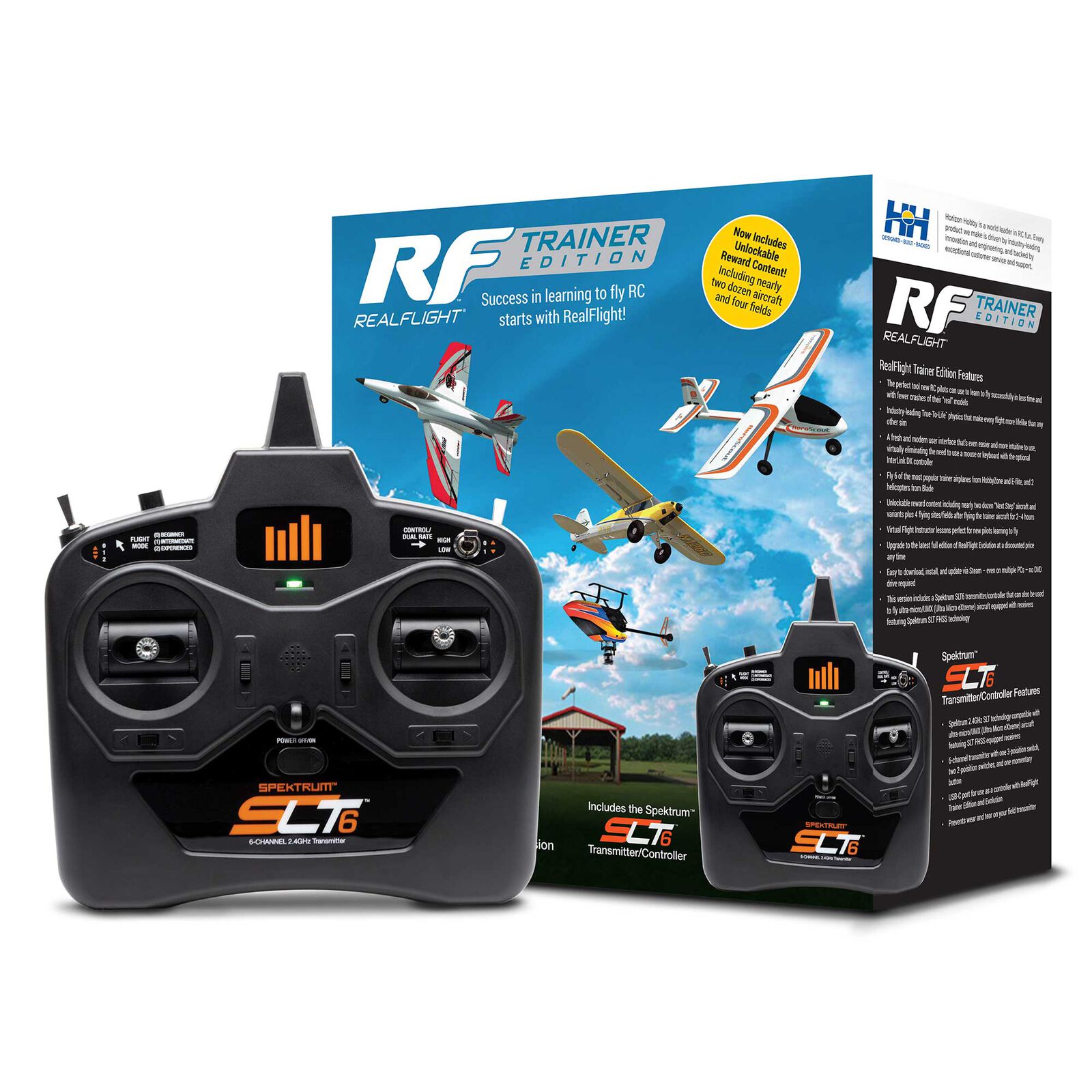 RealFlight Trainer Edition RC Flight Simulator with SLT6 Transmitter ...
